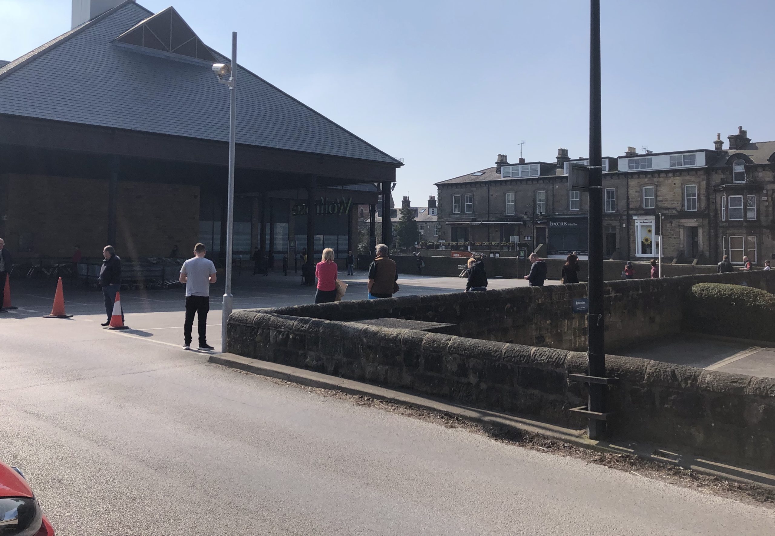Long queues form outside Harrogate district supermarkets
