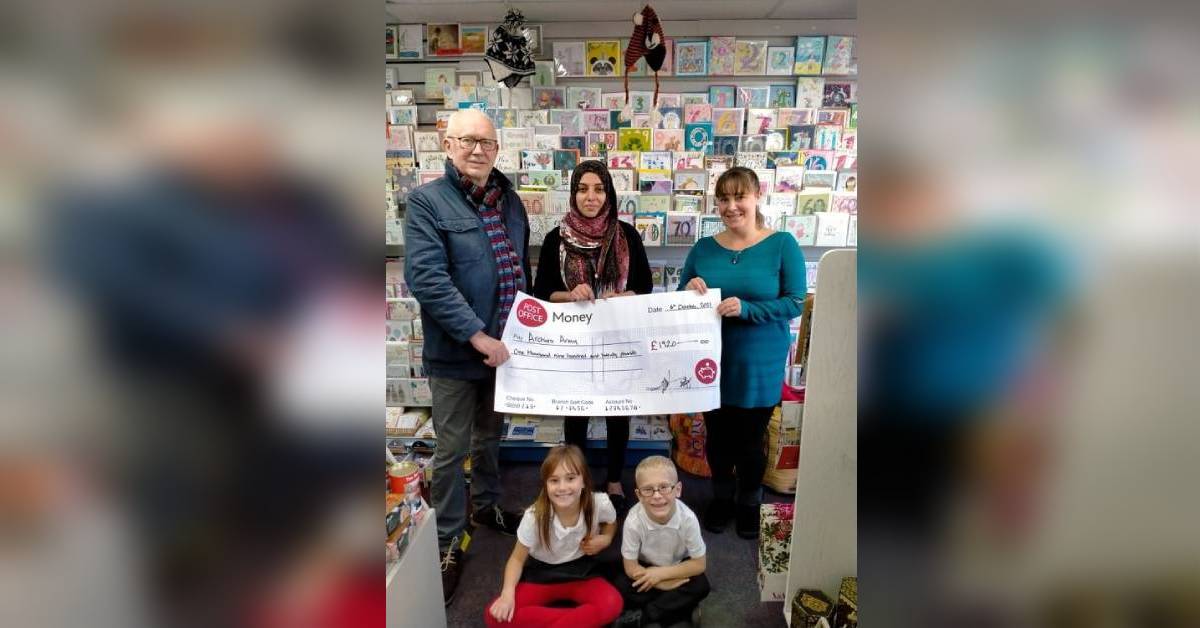 Starbeck and Bilton post offices raise almost £2,000 for local boy