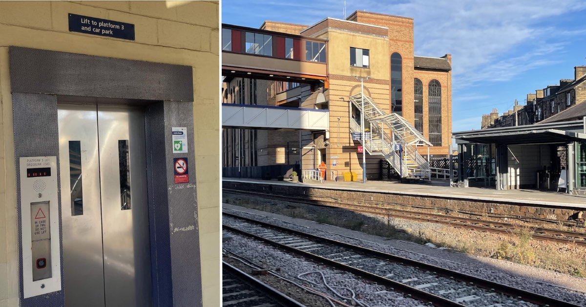 Harrogate train station lift fixed after not working for two days