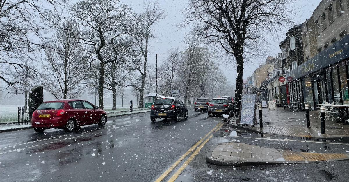 Ice warning follows rush hour snow in Harrogate district