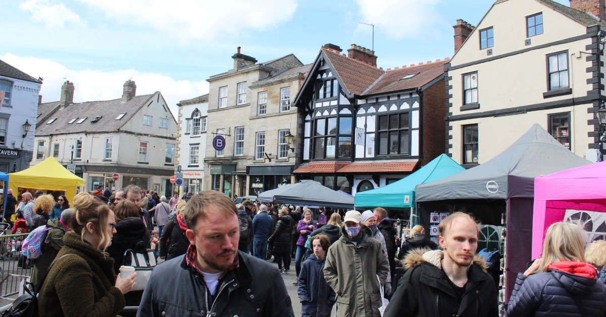 Crowds enjoy the fun at Knaresborough Spring Fayre