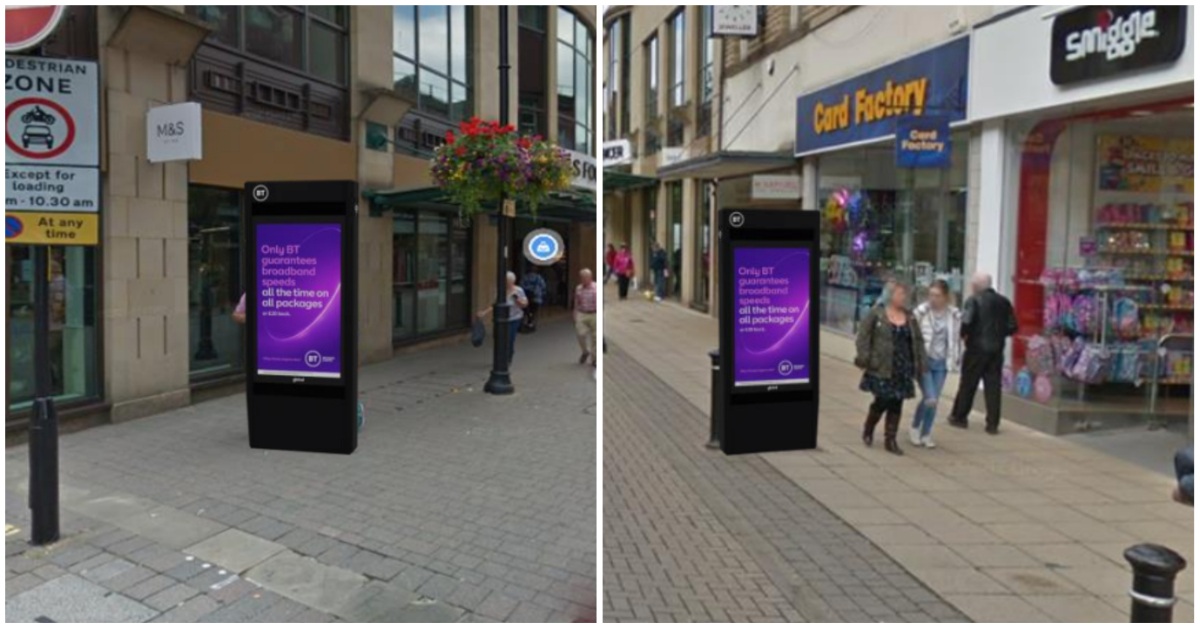 BT plans three advertising screens in central Harrogate