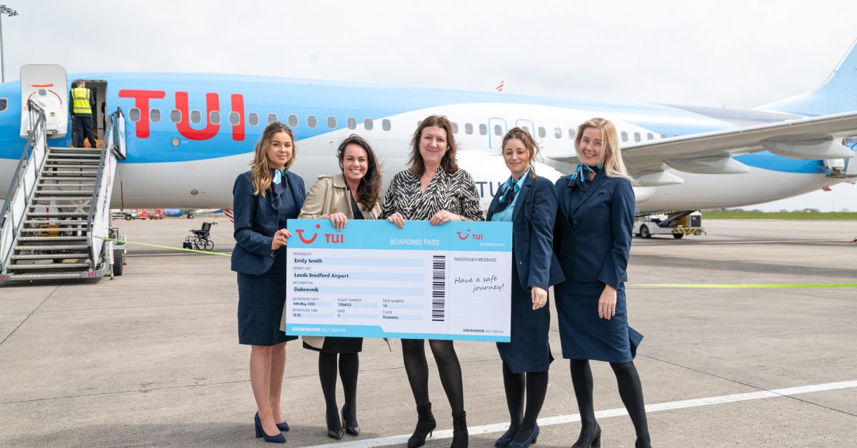 Leeds Bradford completes inaugural TUI flight to Dubrovnik