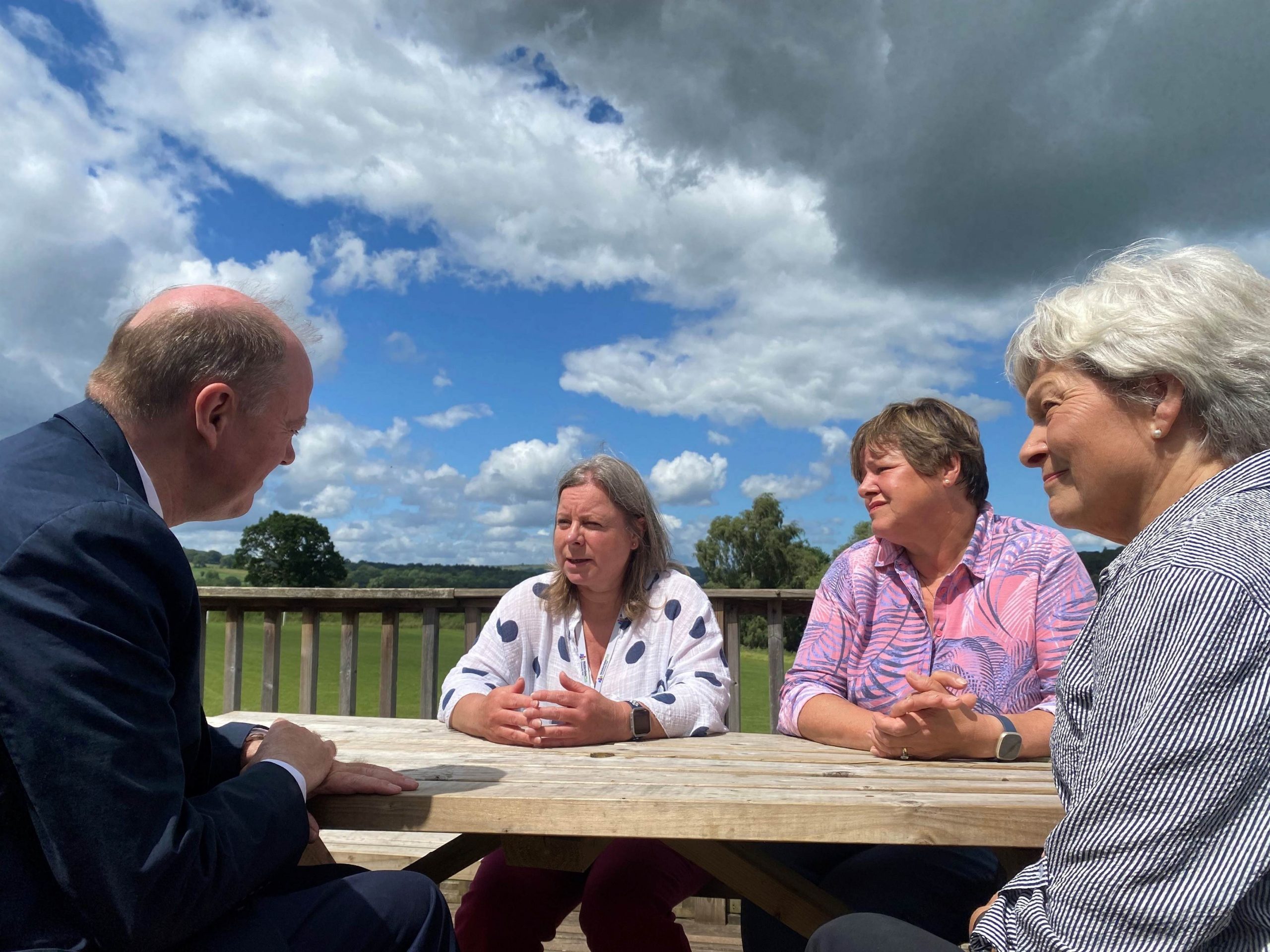 Chief medical officer Chris Whitty learns about ageing in Darley and ...