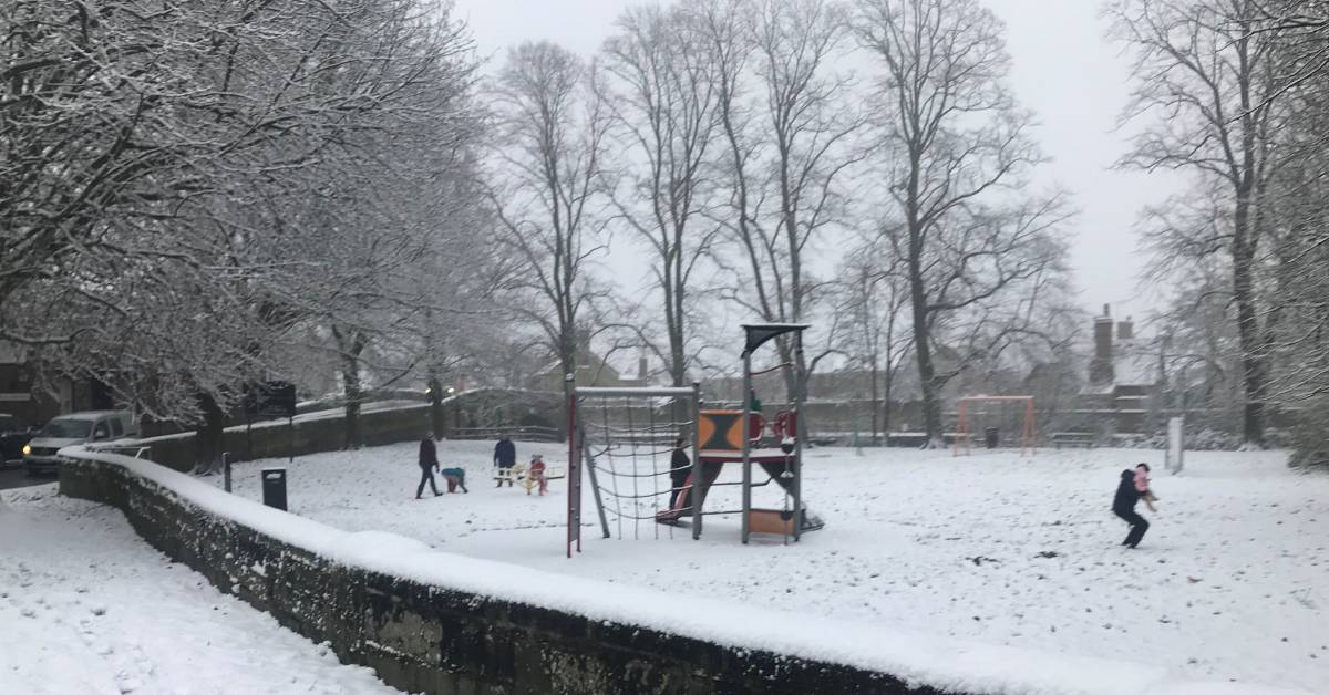 Snow transforms Ripon into a winter wonderland
