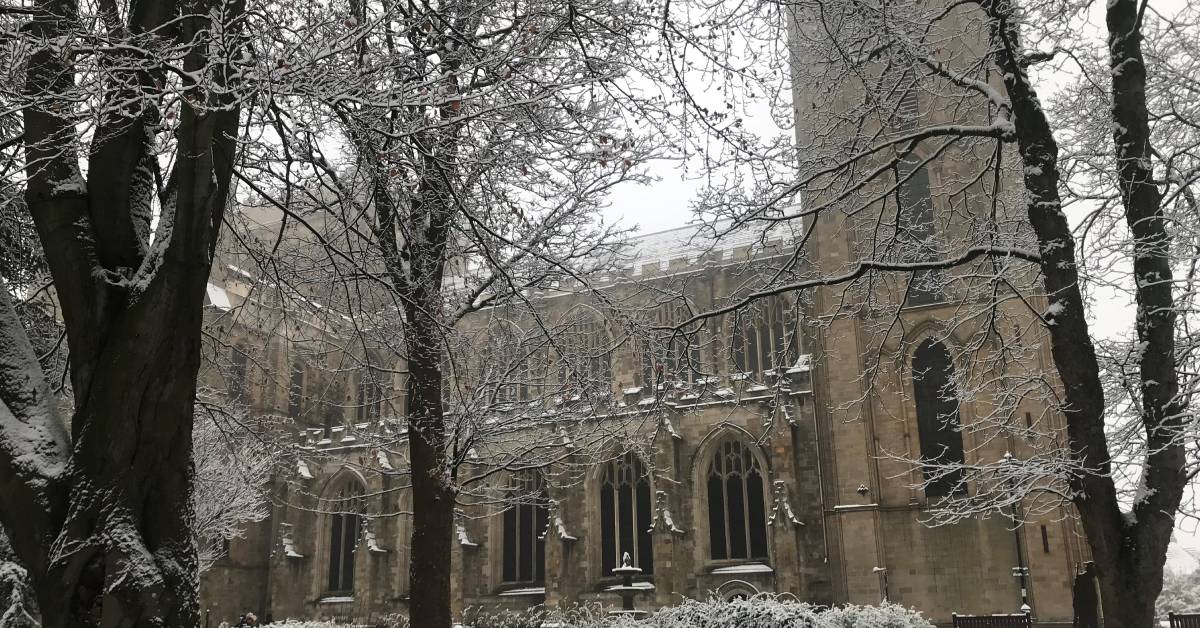 Snow transforms Ripon into a winter wonderland