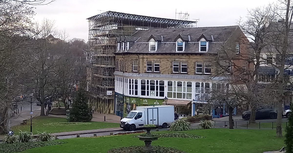 Work begins to convert Harrogate's Herald Buildings into flats and shops