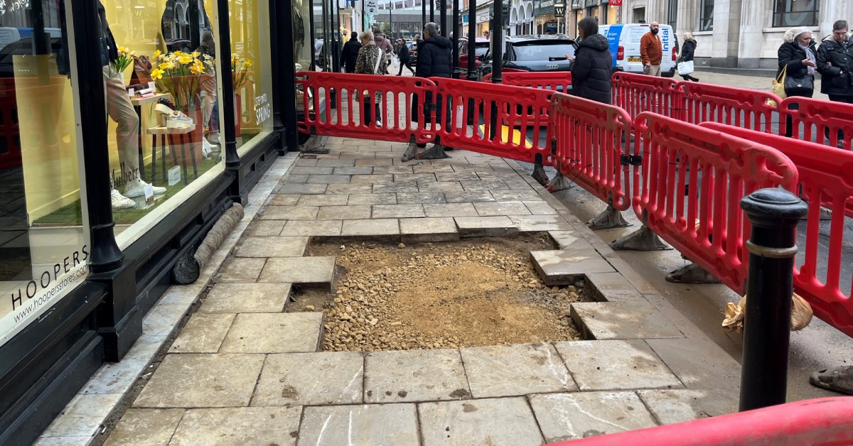 Work begins on Harrogate's James Street to find electricity fault