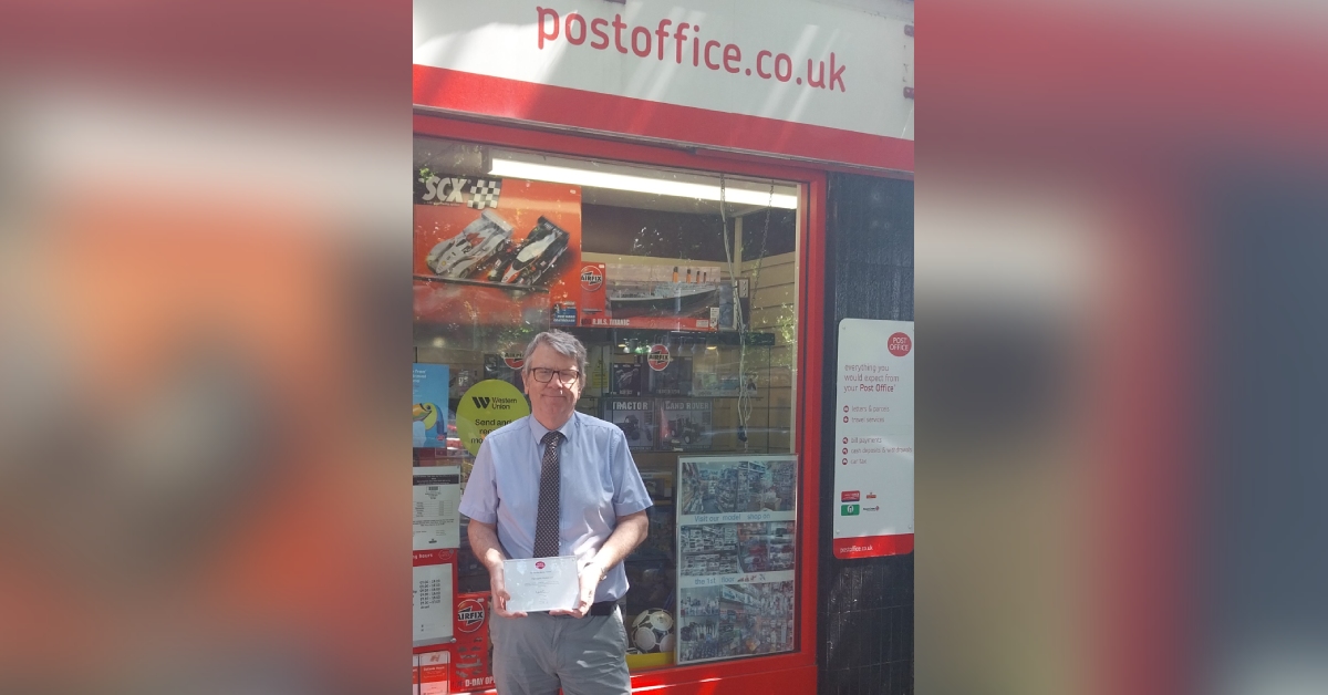 Harrogate man celebrates 50th year as local postmaster