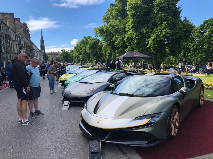 Veteran and super cars in Harrogate attract big crowds