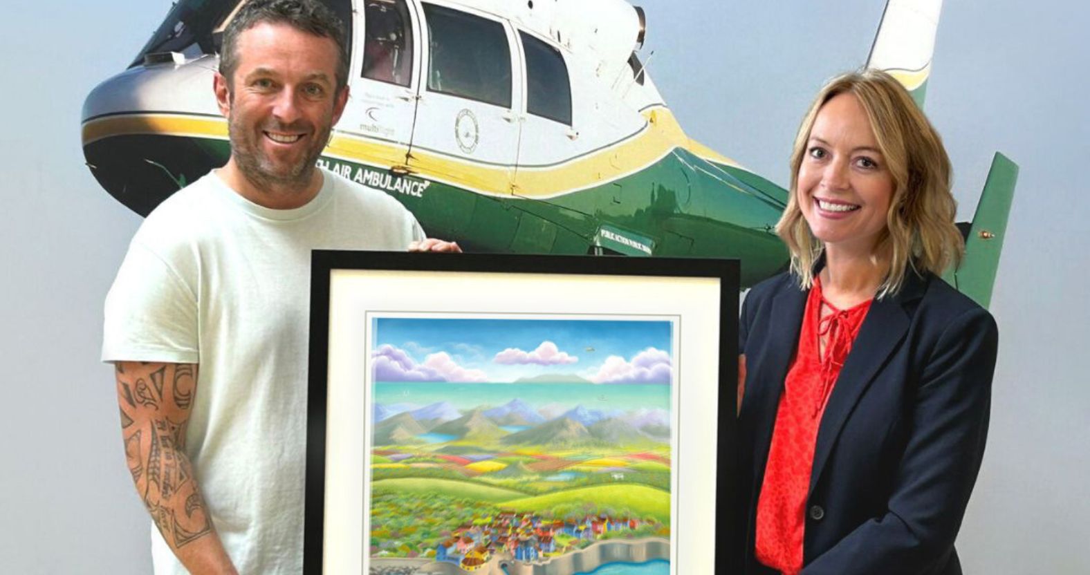 New Lucy Pittaway art launched as part of Air Ambulance fundraising weekend