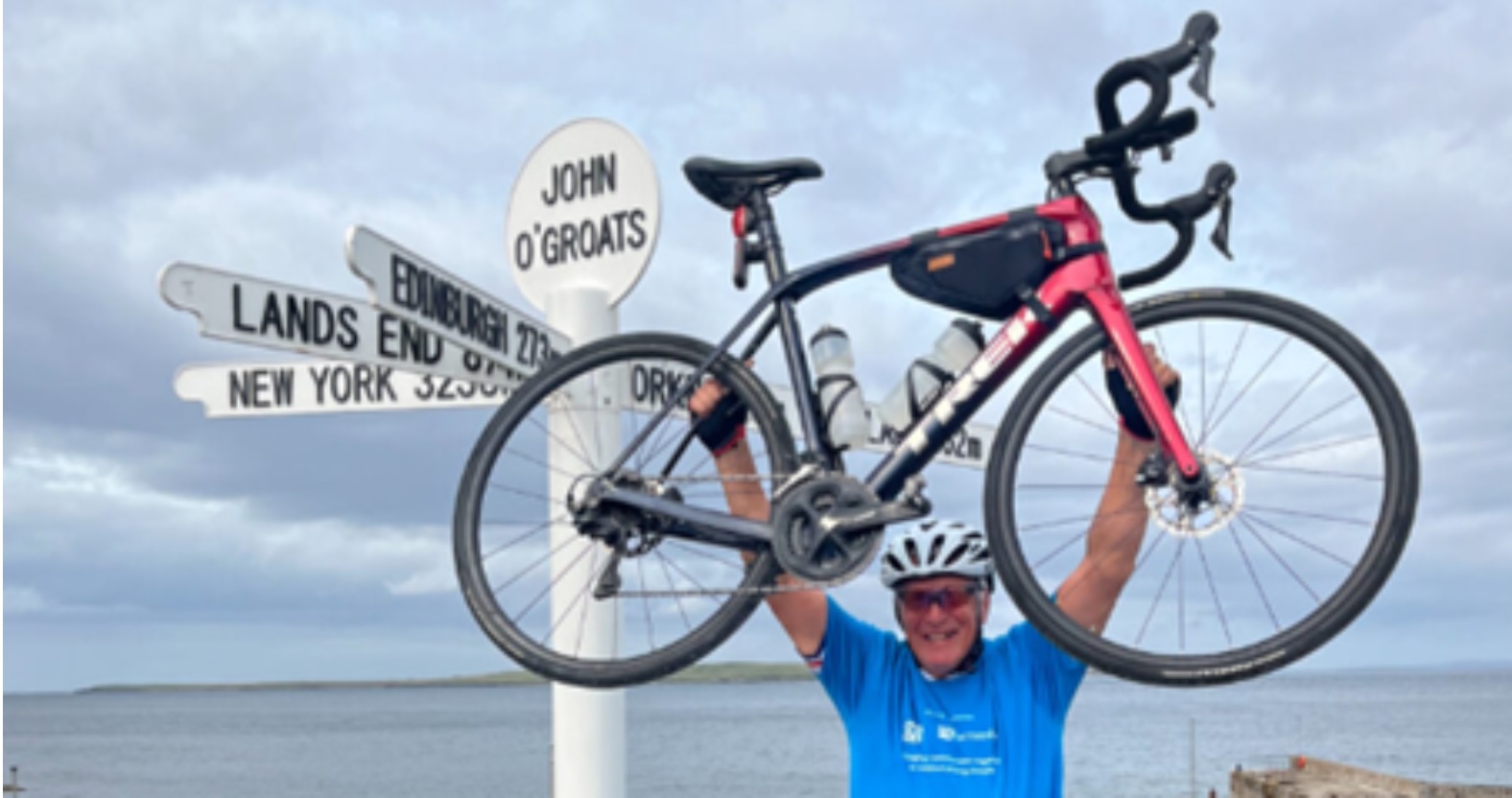 Harrogate Co-Op employee, 67, cycles length of Britain