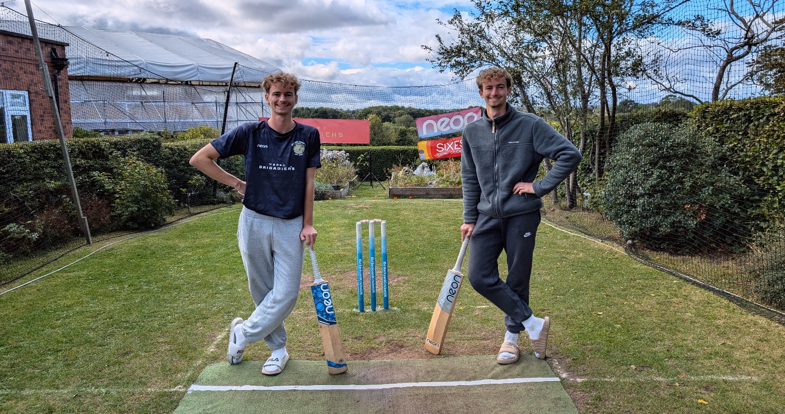 The Knaresborough brothers taking backyard cricket viral