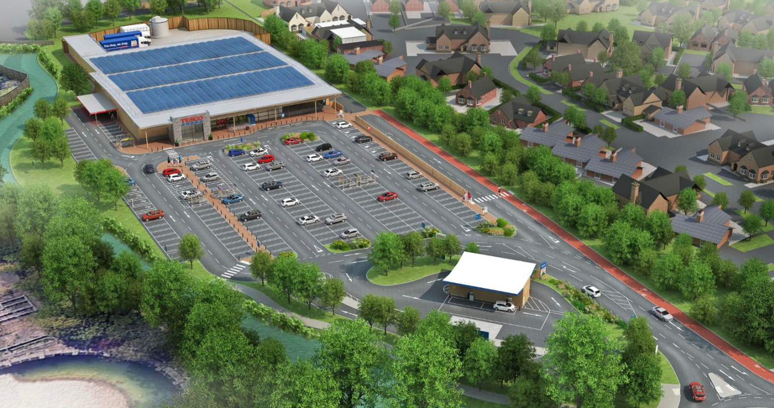 Harrogate to gain new roundabout as Tesco work progresses